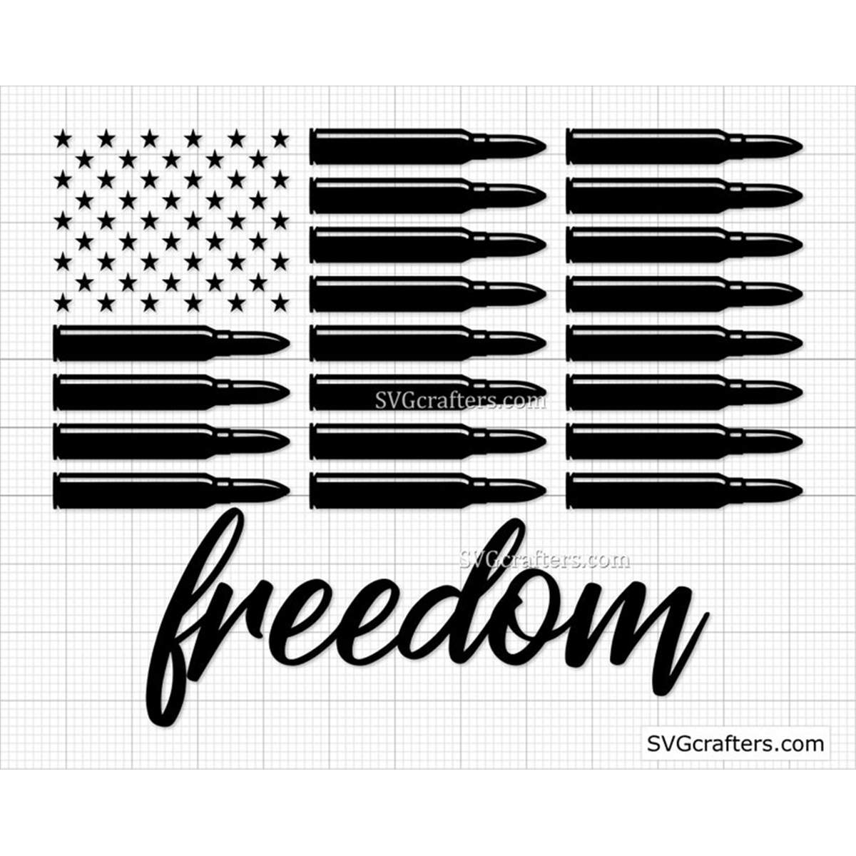 Freedom Bullet Flag svg, Gun Flag svg, Rifle flag svg, Guns | Inspire ...
