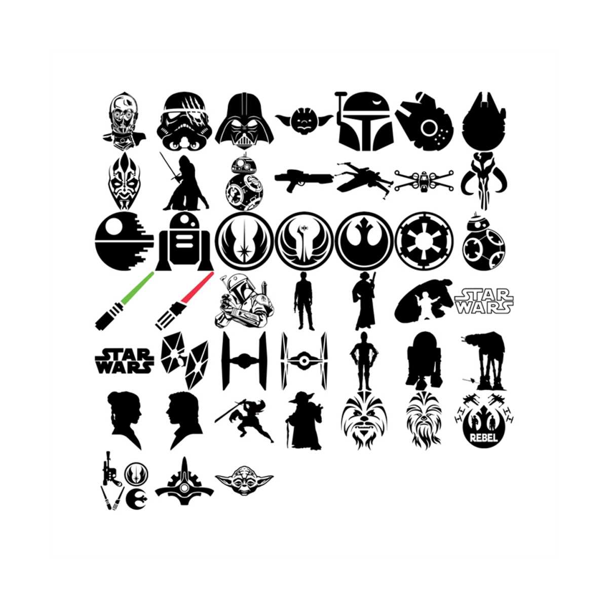 Star Wars SVG, Files For Silhouette, Files For Cricut, SVG, | Inspire ...