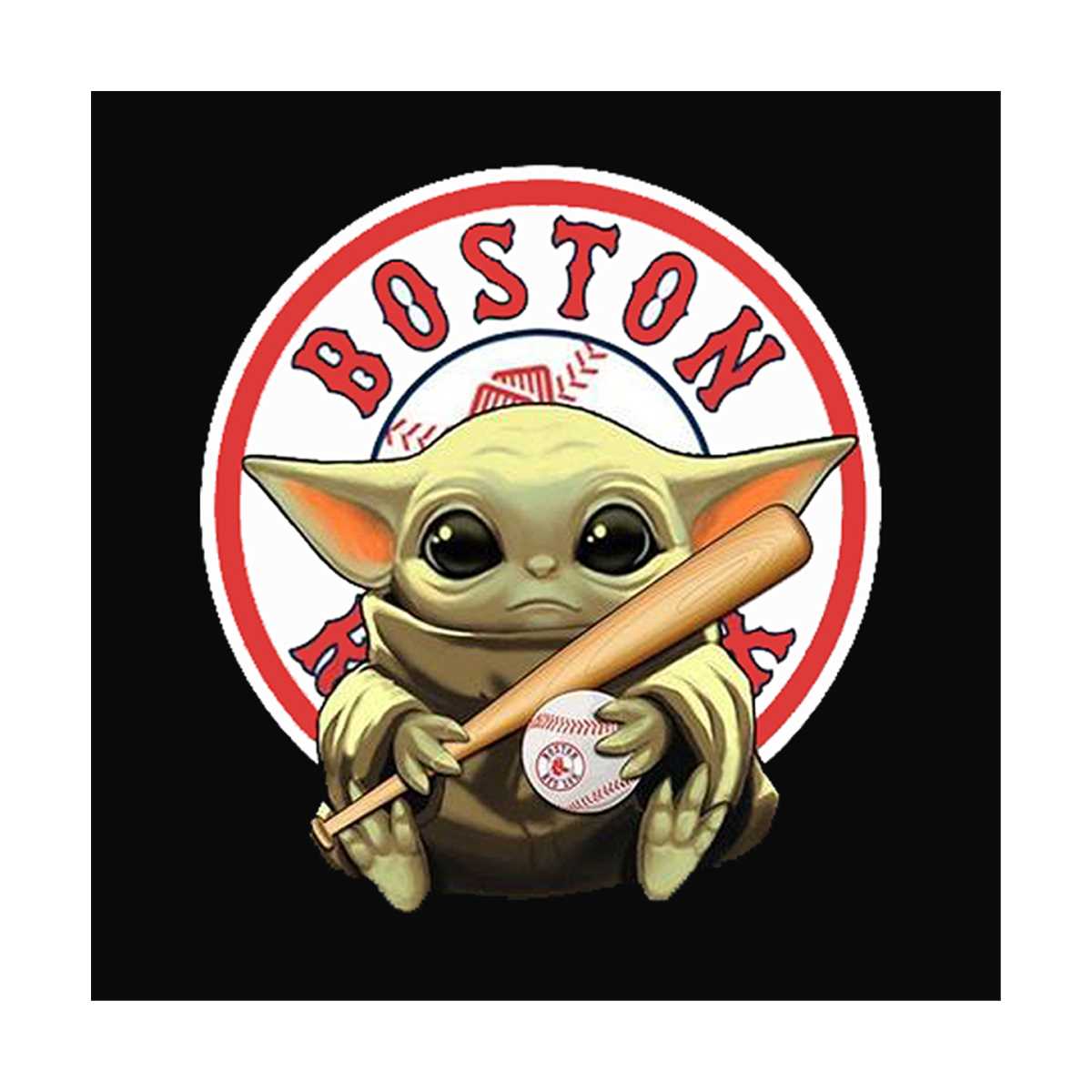 Boston red sox baby yoda PNG Instant Download | Inspire Uplift