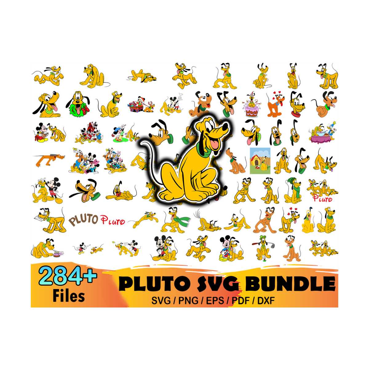 284 Pluto Svg Bundle, Disney Svg, Mickey Svg, Pluto Disney S | Inspire ...