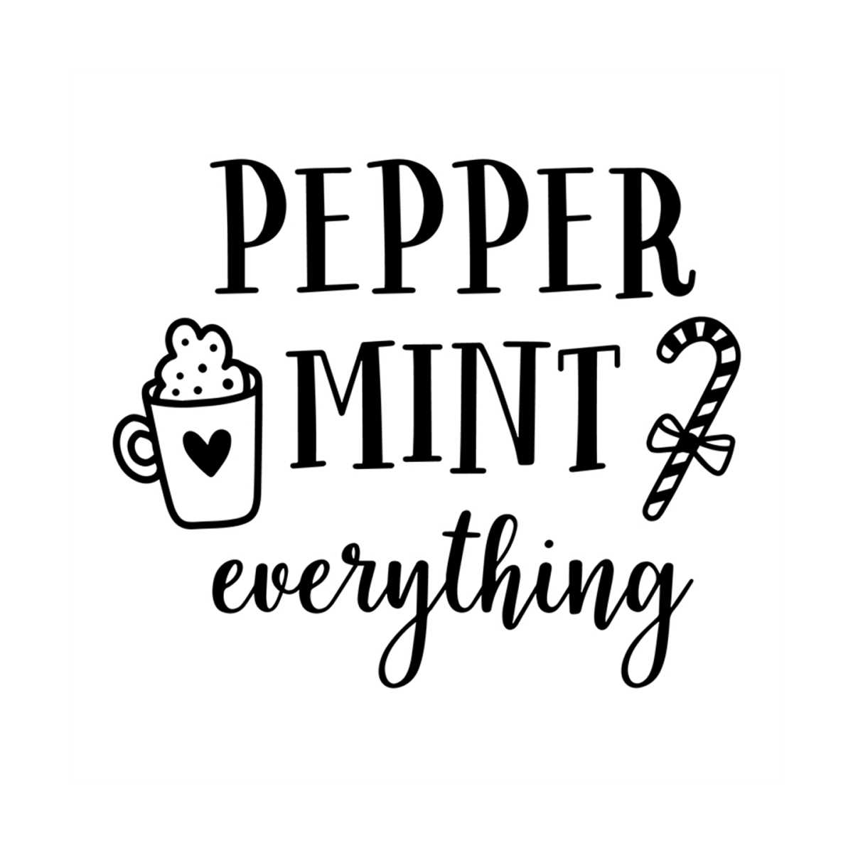 Peppermint everything SVG Files For Silhouette, Files For Cr | Inspire ...