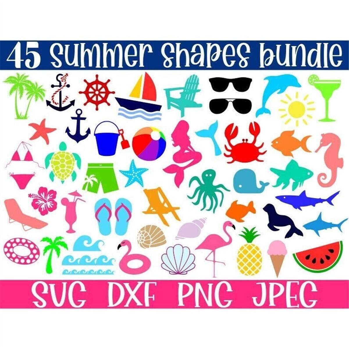 Summer SVG Bundle, Beach SVG, Ocean SVG, Swimming, Digital D - Inspire ...