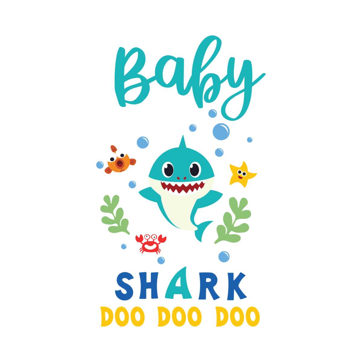 Blue Baby Shark Doo Doo Doo Svg, Trending Svg, Baby Shark Sv - Inspire ...