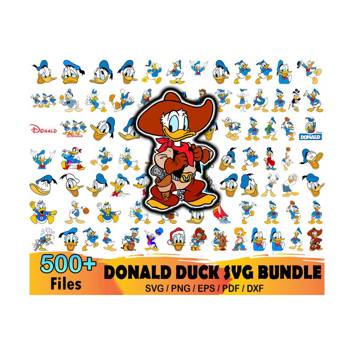 500 Donald Duck Svg Bundle, Disney Svg, Donald Duck Svg | Inspire Uplift