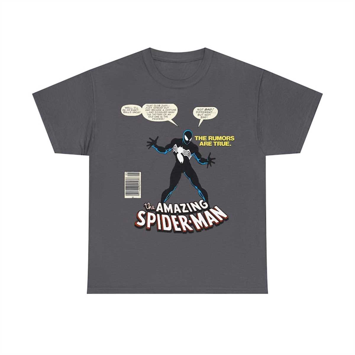 Spider-Man Comic Book Shirt, Black Suit Spider-Man, Symbiote | Inspire ...