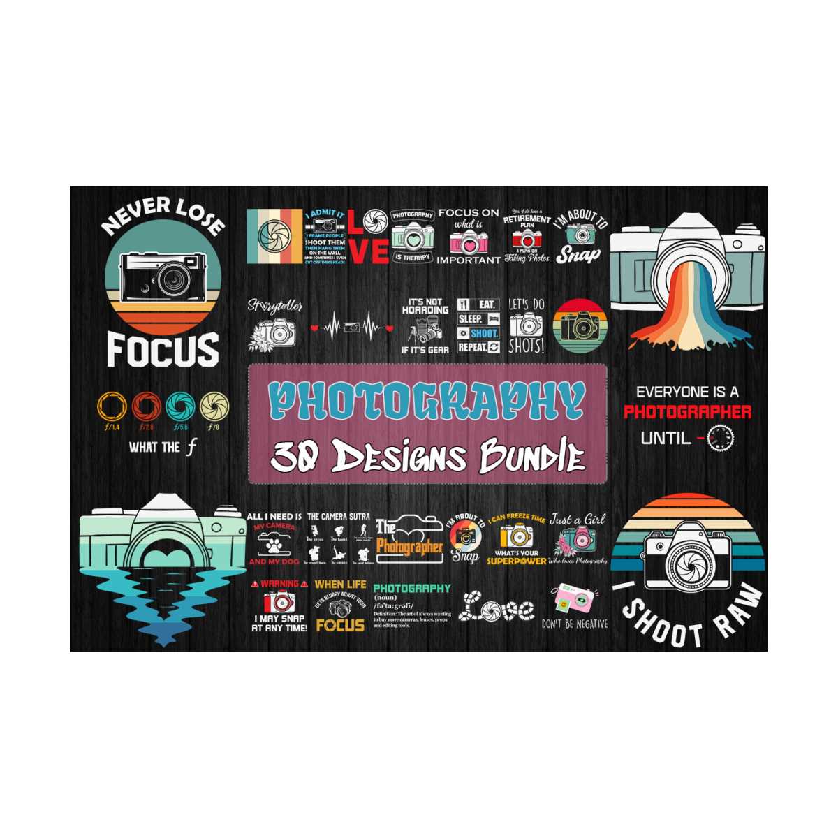 30 Designs Photography Svg Bundle, Photography Svg, Camera S - Inspire ...