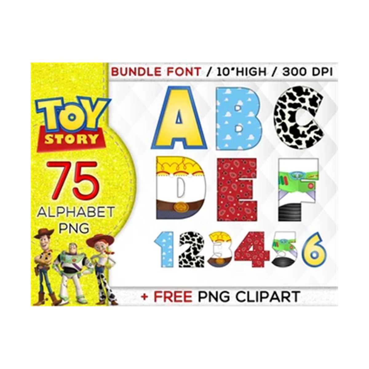 Toy Story Alphabet Bundle Font Png, Mixed Alphabet Png ( sa | Inspire ...