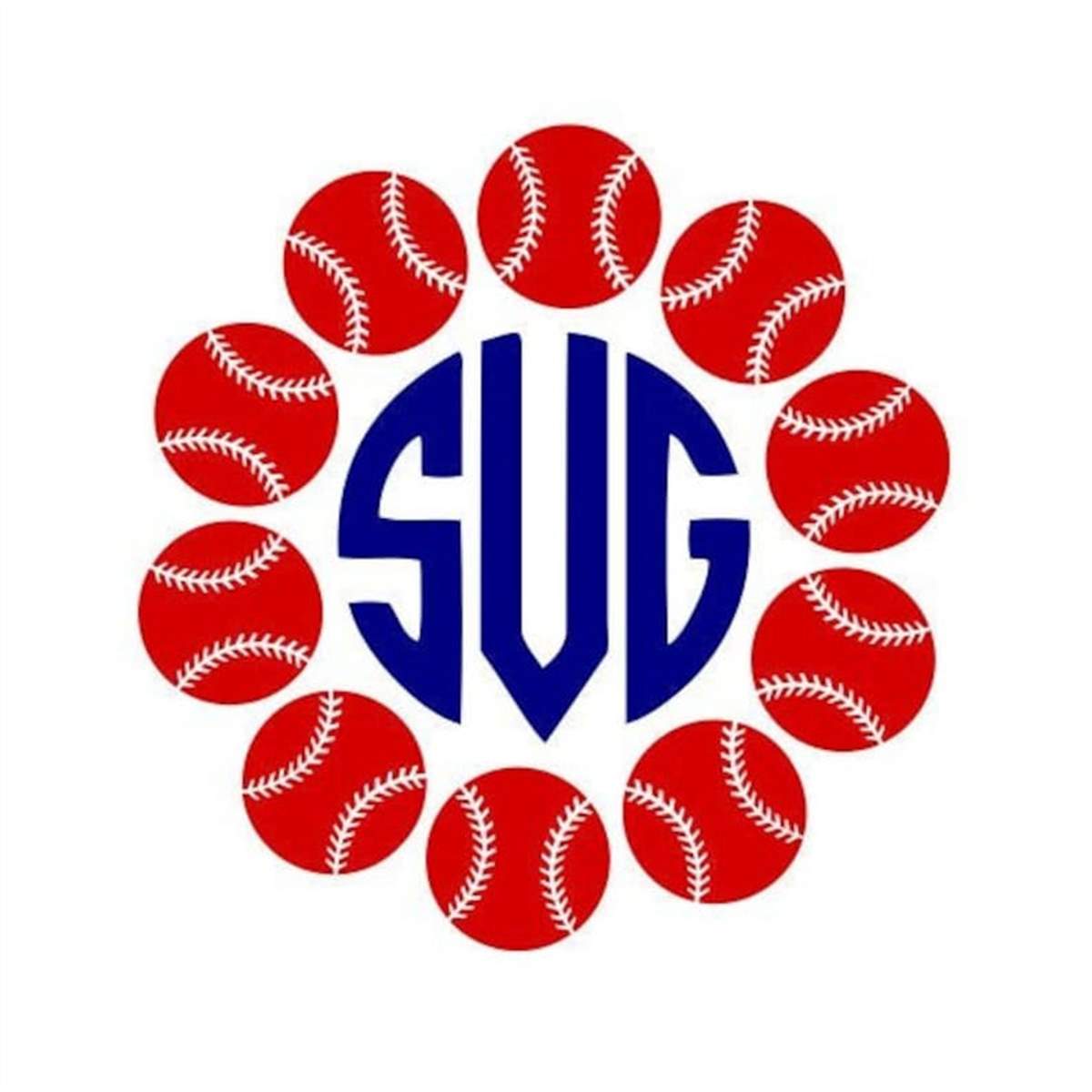 Softball SVG, Softball Monogram Frame SVG, Sports SVG, Digit - Inspire ...