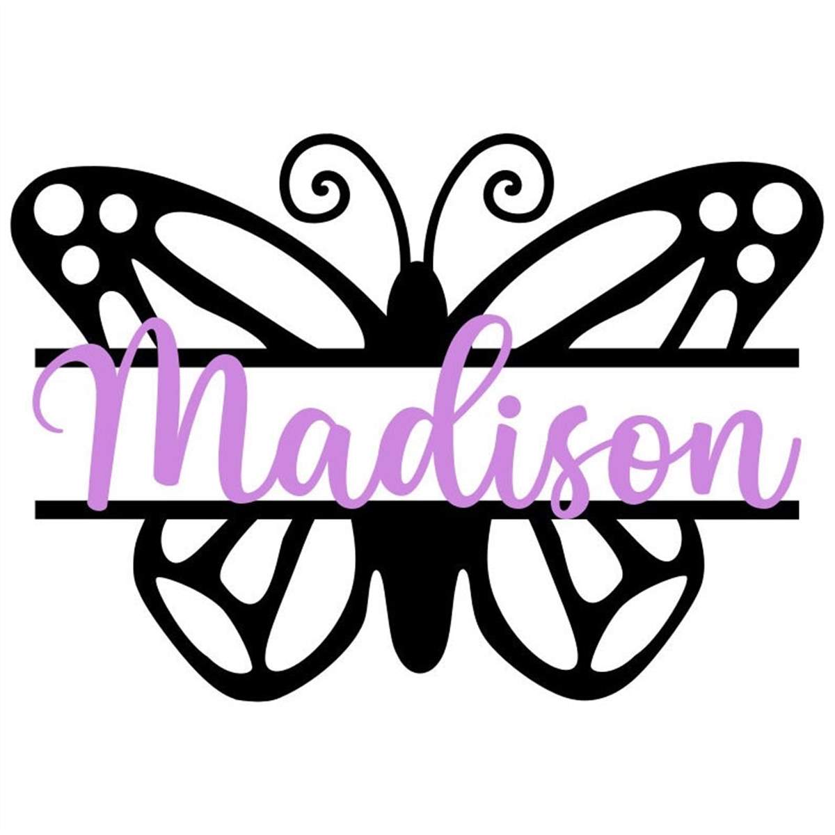 Butterfly SVG, Butterfly Name Frame SVG, Split Frame, Digita - Inspire ...