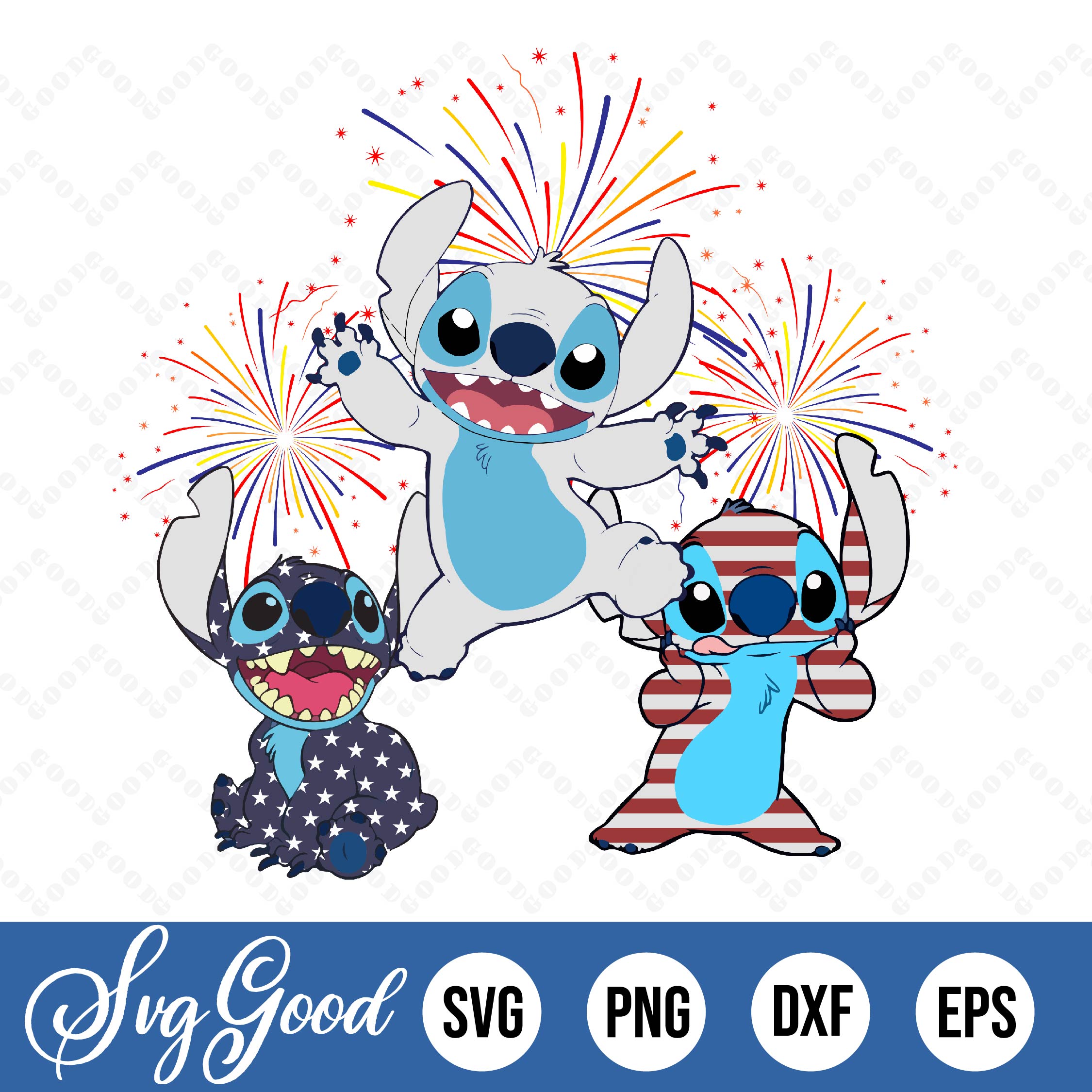 stitch america and fireworks svg, png, dxf, eps, digital fil | Inspire ...