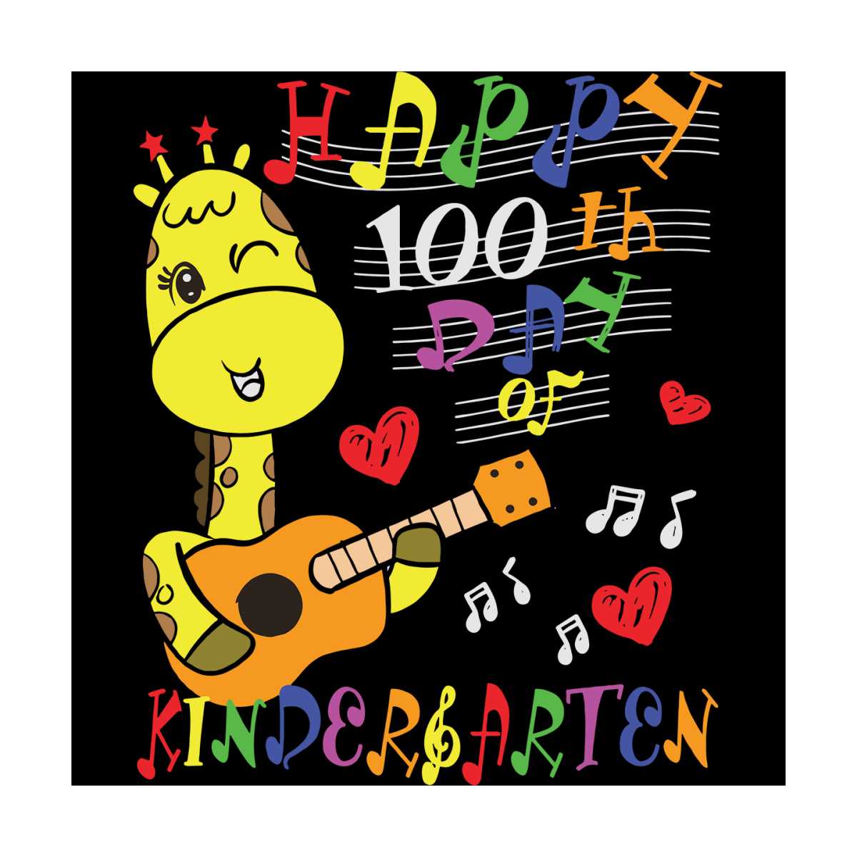 Happy 100th Day Of Kindergarten, Back To School Svg, 100th D | Inspire ...