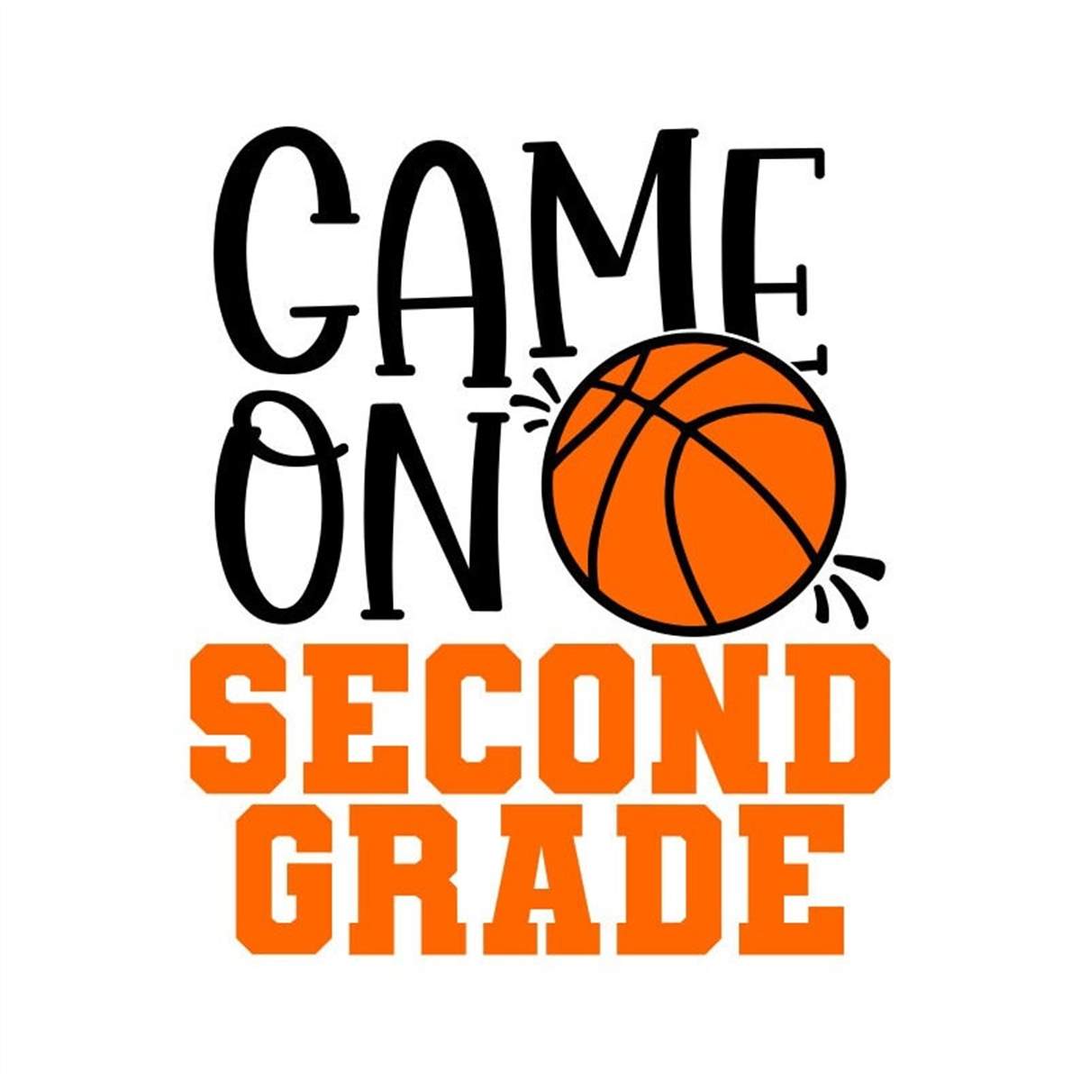 2nd Grade SVG, Game On Second Grade SVG, Basketball SVG, Dig - Inspire ...