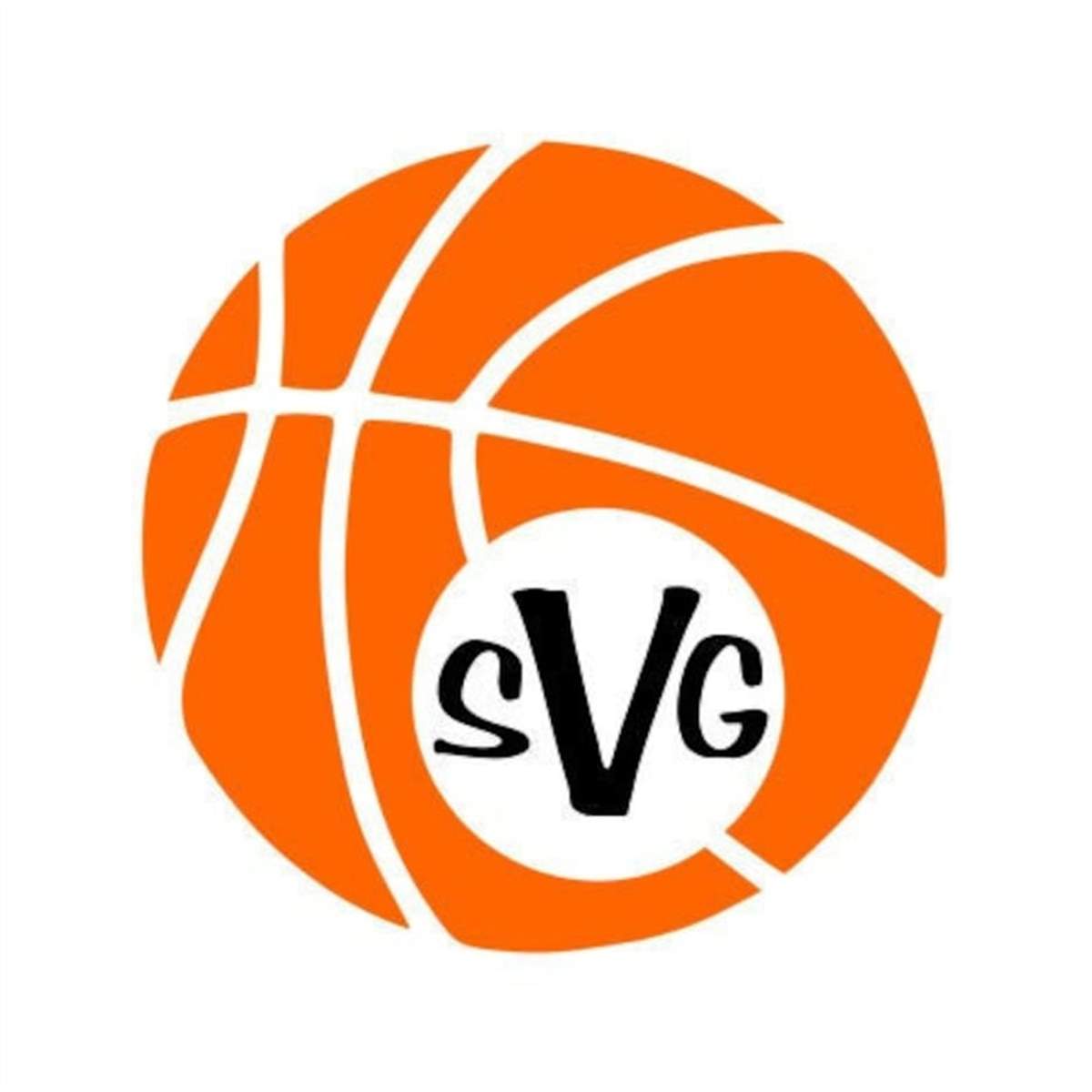 Basketball SVG, Basketball Monogram Frame SVG, Digital Downl - Inspire ...