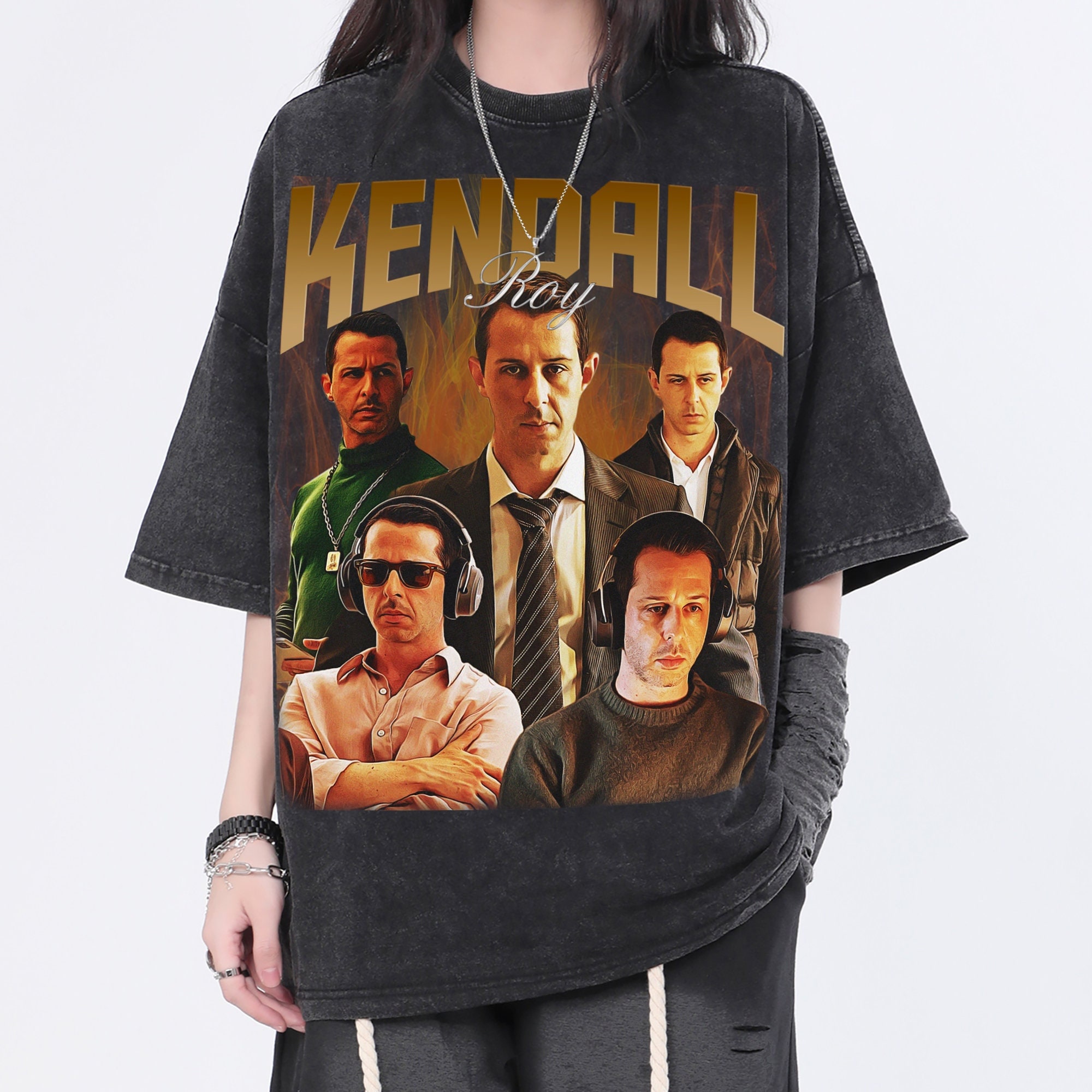 Kendall Roy Vintage Washed T-Shirt, Roman Roy Homage Tee,Fun | Inspire ...