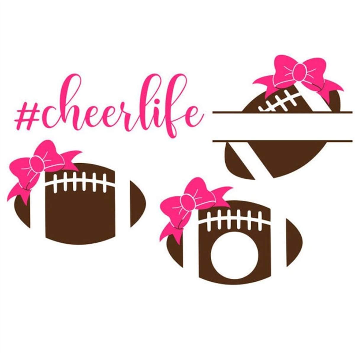 Cheer SVG, Football SVG, Bow SVG, cheerlife, Digital Downloa - Inspire Uplift