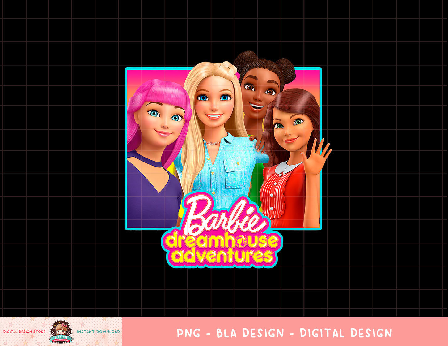 Barbie Dreamhouse Adventures Barbie and Friends LS png, subl | Inspire ...