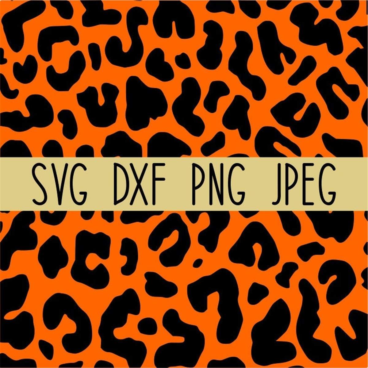 Orange Cheetah Pattern SVG, Digital Paper PNG, Digital Downl - Inspire ...