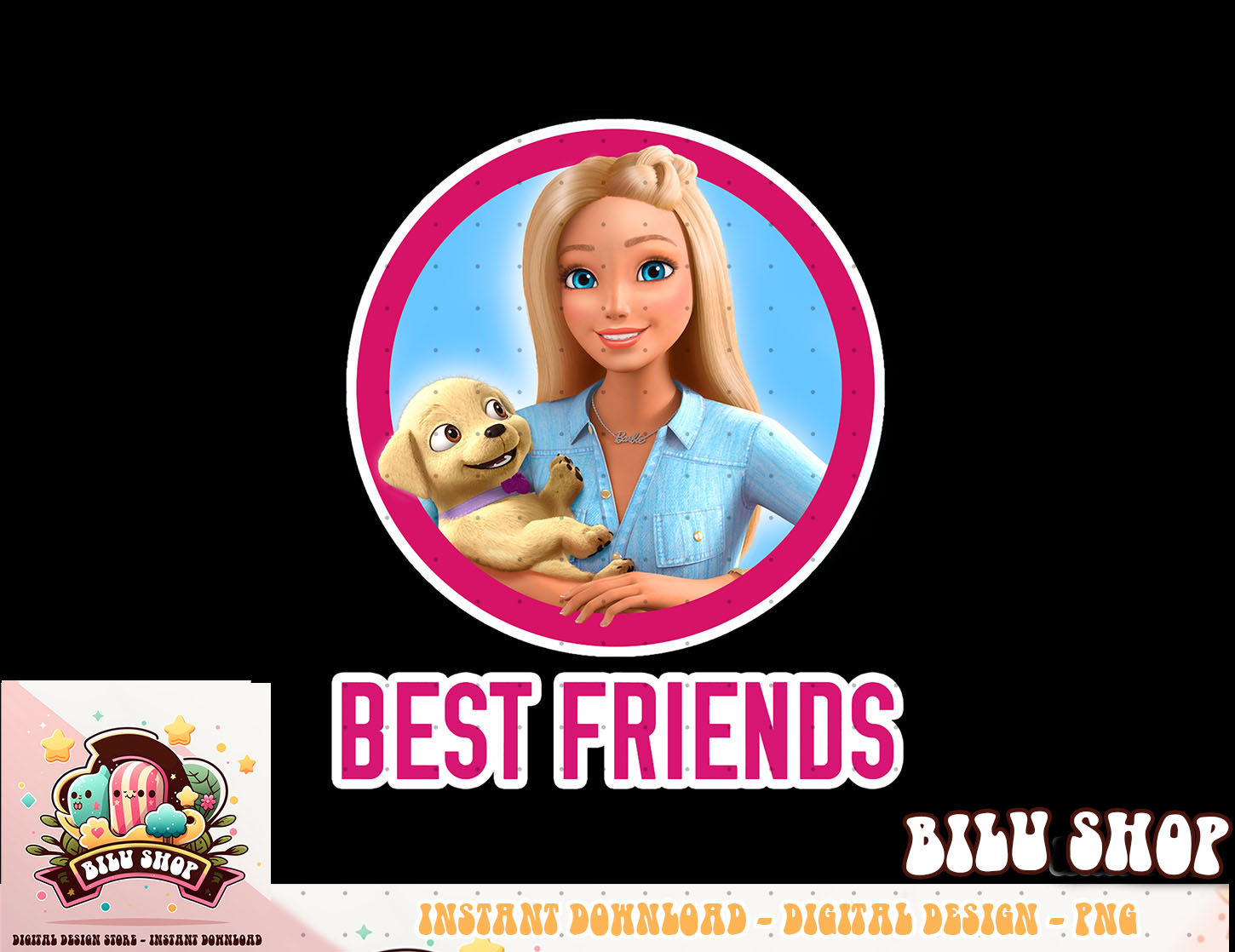 Barbie Dreamhouse Adventures Barbie and Puppy LS png, sublim | Inspire ...