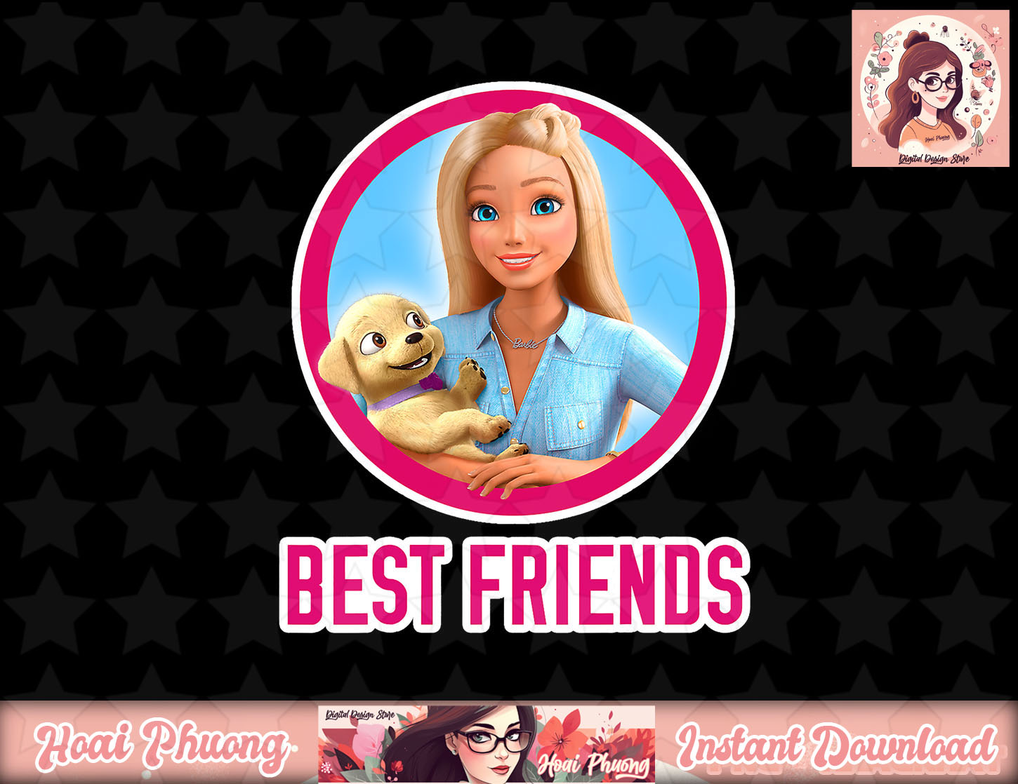 Barbie Dreamhouse Adventures Barbie and Puppy png, sublimati | Inspire ...