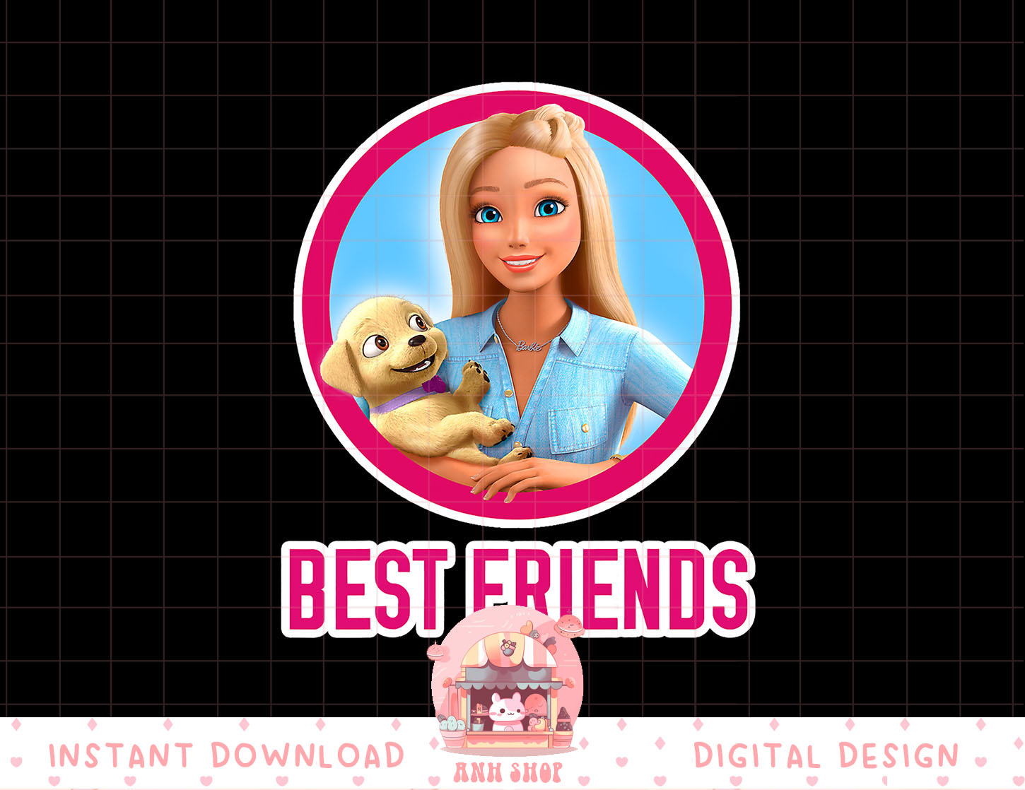Barbie Dreamhouse Adventures Barbie and Puppy png, sublimati | Inspire ...