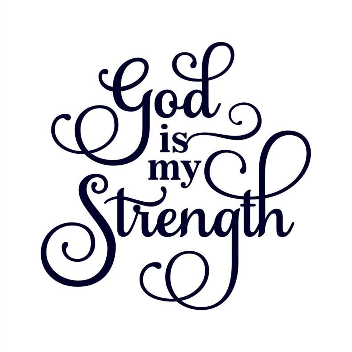 God is my Strength SVG, Inspirational Sign PNG, Digital Down - Inspire ...