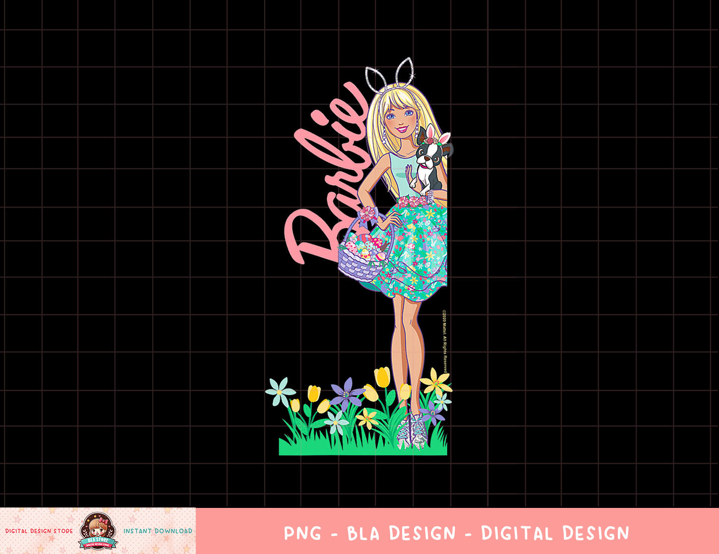 Barbie Easter png, sublimation copy | Inspire Uplift
