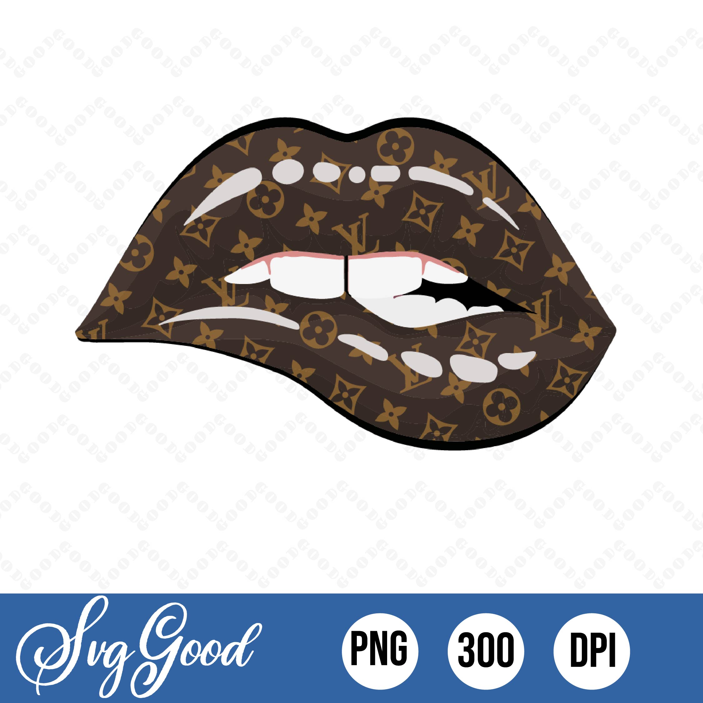 LV Inspired Louis Vuitton Lips SVG - Design Cut File For Sil | Inspire ...
