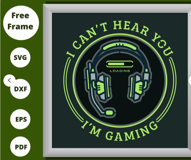 3D Gamer Shadow Box Svg, Headphone Gaming 3D SVG, Kids Room, - Inspire ...