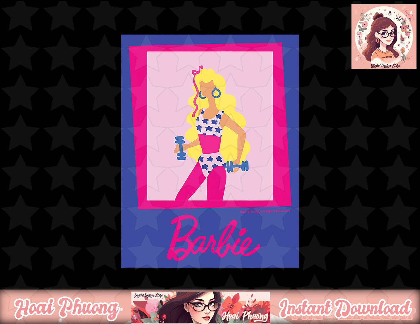 Barbie Fitness Pose png, sublimation copy | Inspire Uplift