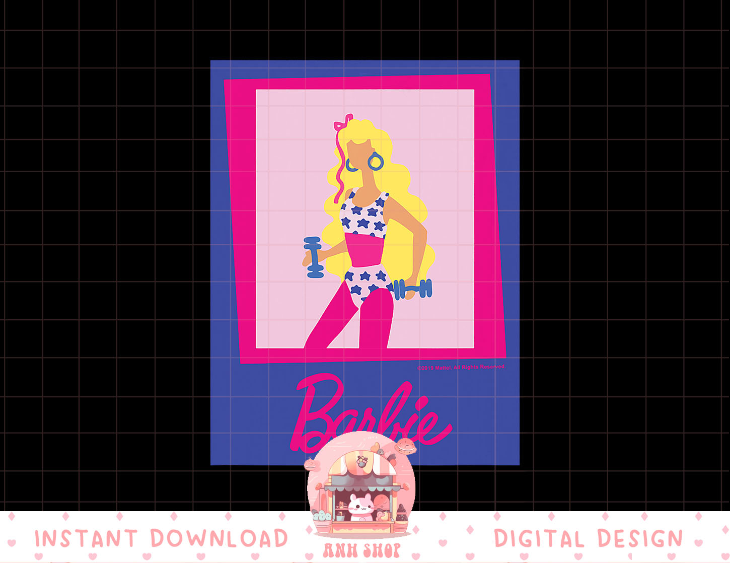 Barbie Fitness Pose png, sublimation copy | Inspire Uplift