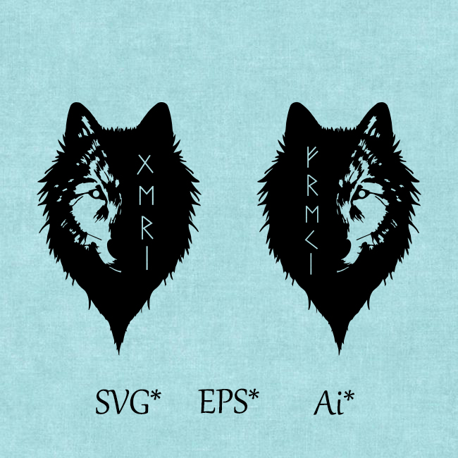 Geri And Freki SVG,The Wolves Of Odin, Scandinavian Mytholog | Inspire ...