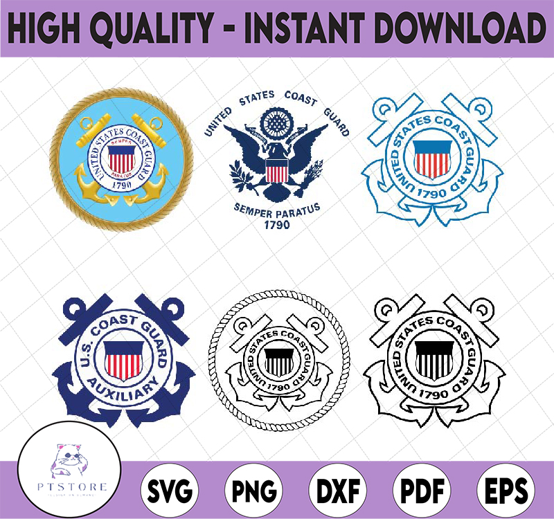 US Coast Guard vector svg, eps, dxf, png high res, jpg, pdf, | Inspire ...