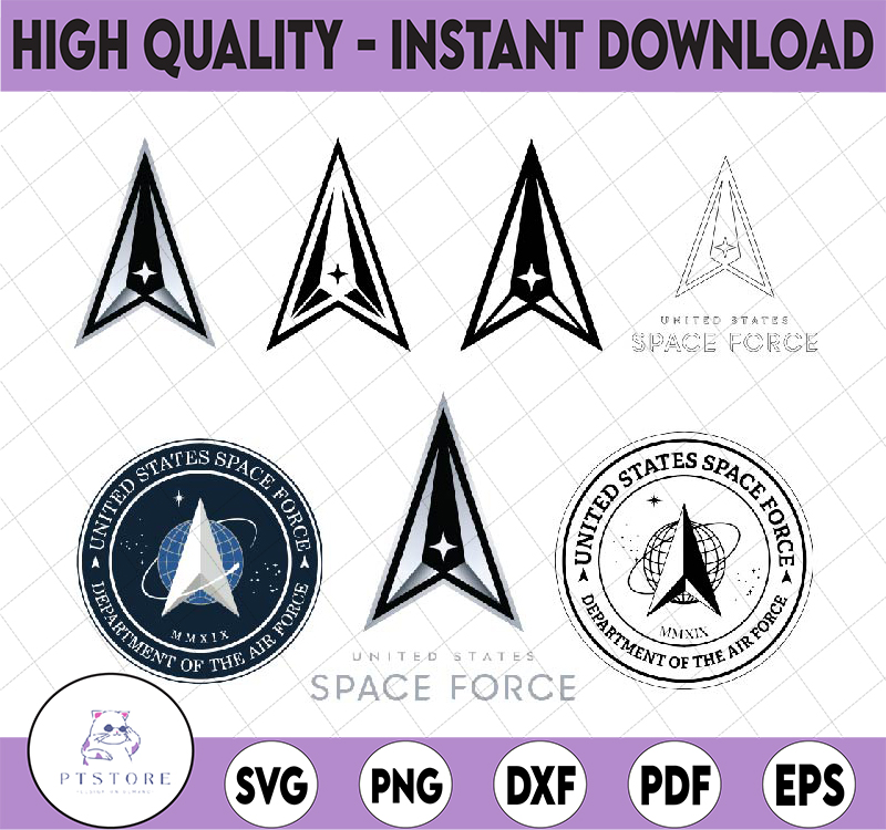 US Space Force vector svg, eps, dxf, png high res, jpg, pdf, | Inspire ...