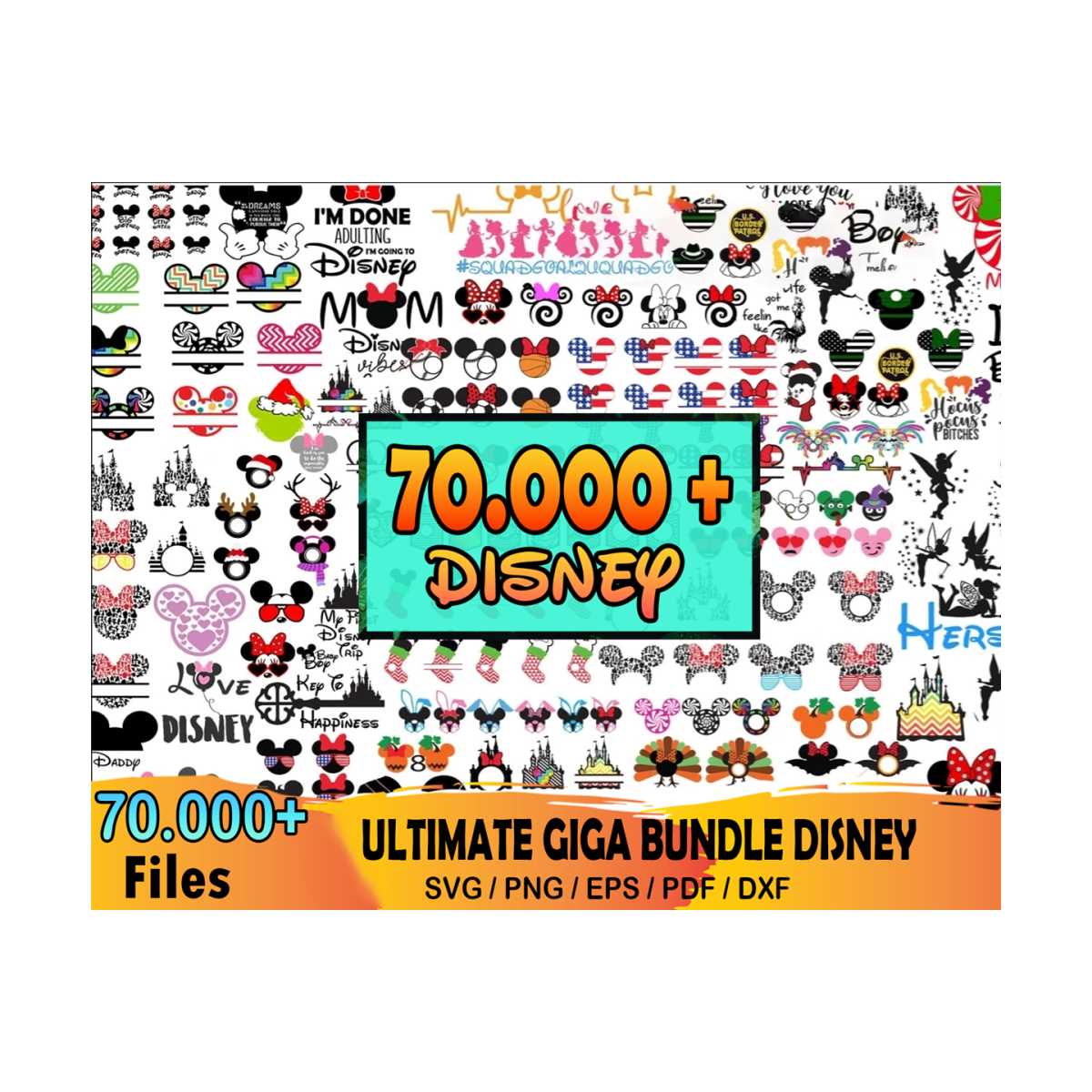 70000 Disney Svg Bundle, Tinkerbell Svg, Star Wars Svg | Inspire Uplift