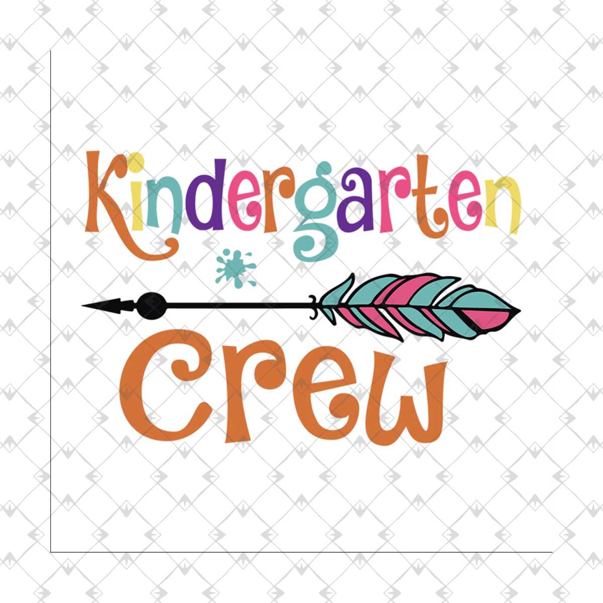 Kindergarten crew SVG Files For Silhouette, Files For Cricut - Inspire ...
