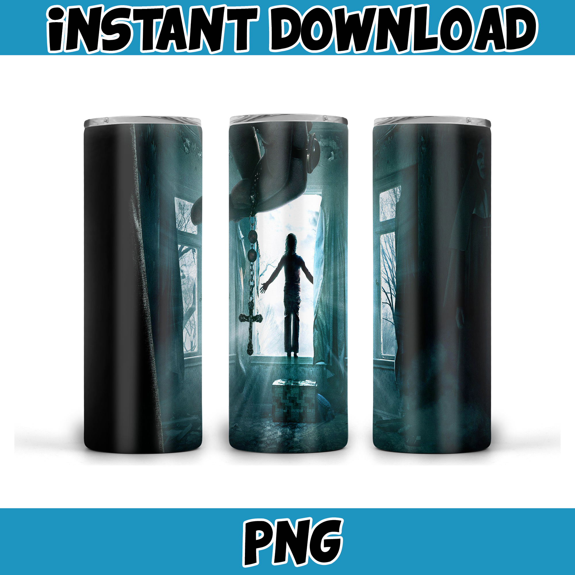 Horror Sublimation Design Tumbler, Straight, Tapered Design, | Inspire ...