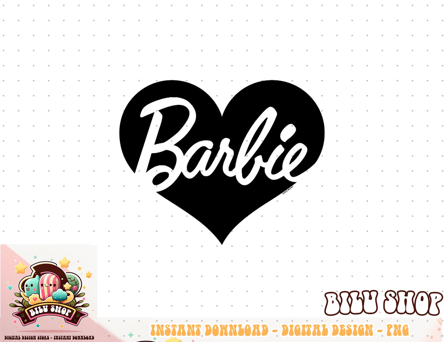 Barbie Heart Logo png, sublimation copy | Inspire Uplift