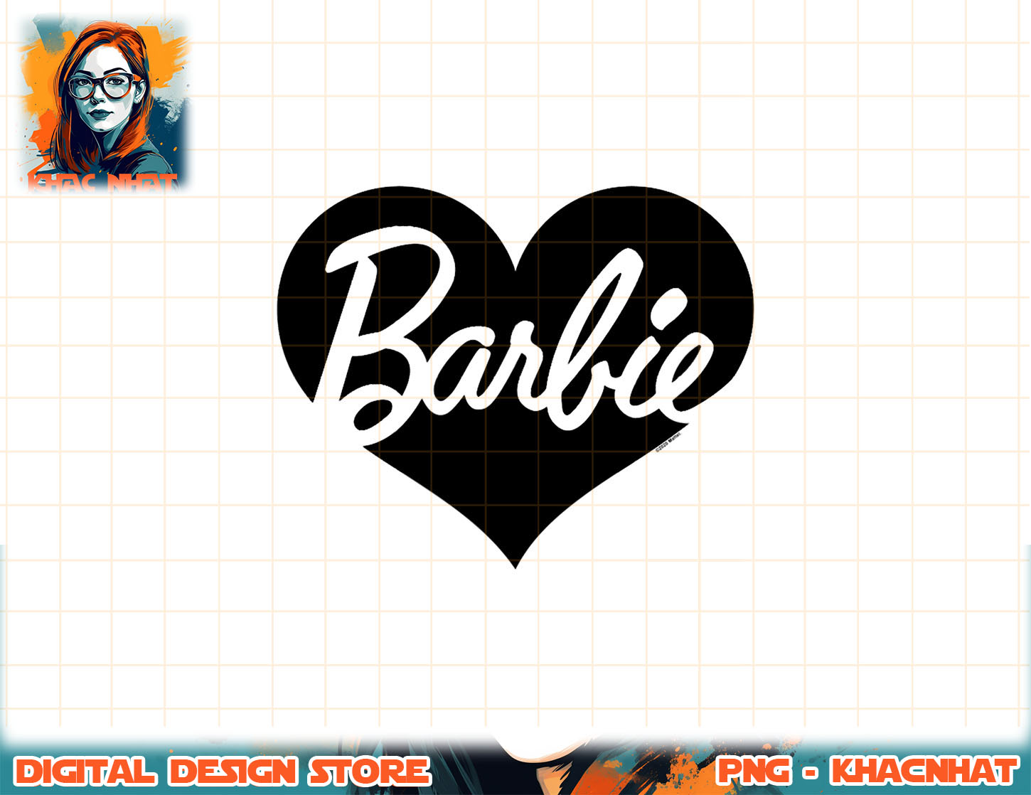 Barbie Heart Logo png, sublimation copy | Inspire Uplift