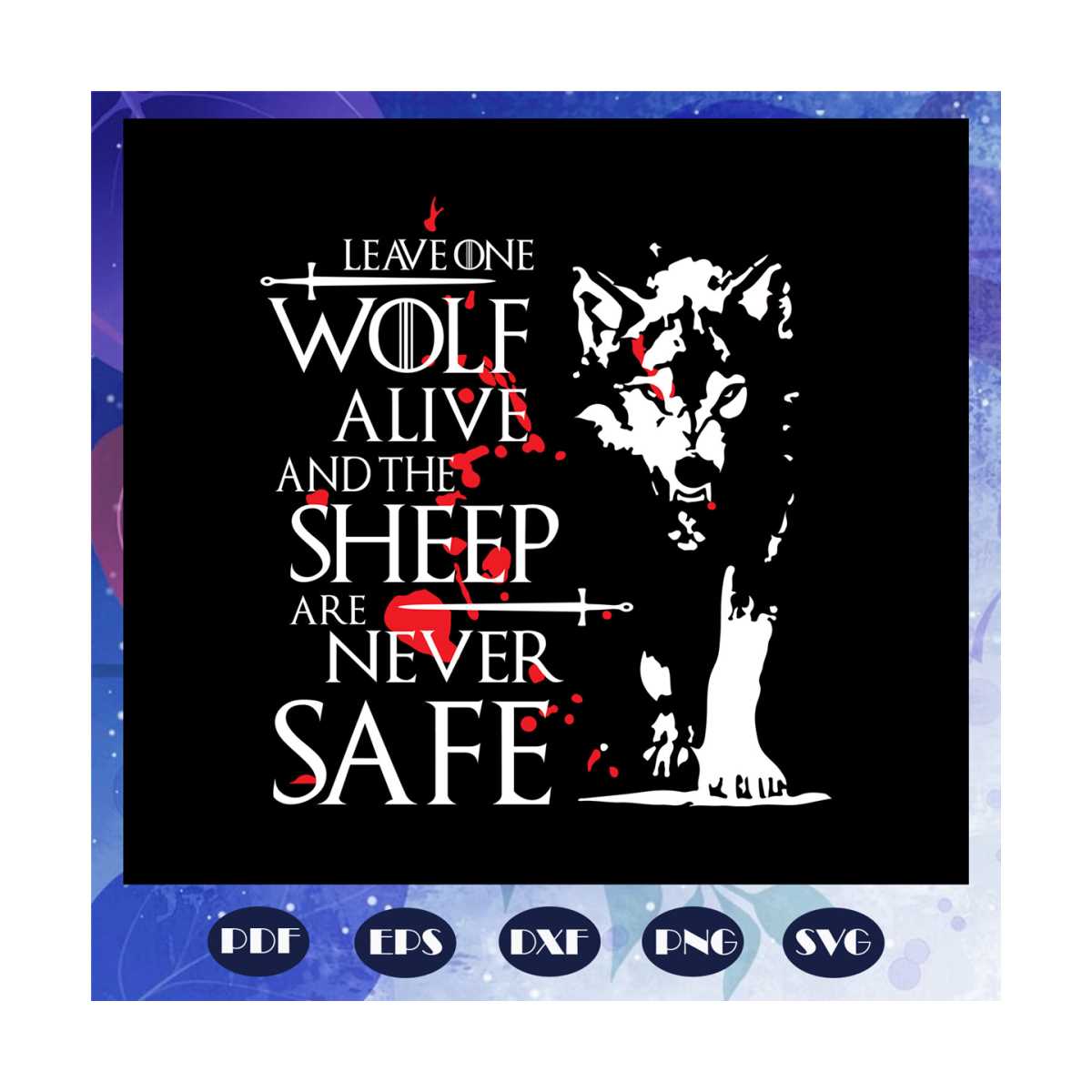 Leave one wolf alive svg, daenerys svg, daenerys art, targar - Inspire ...