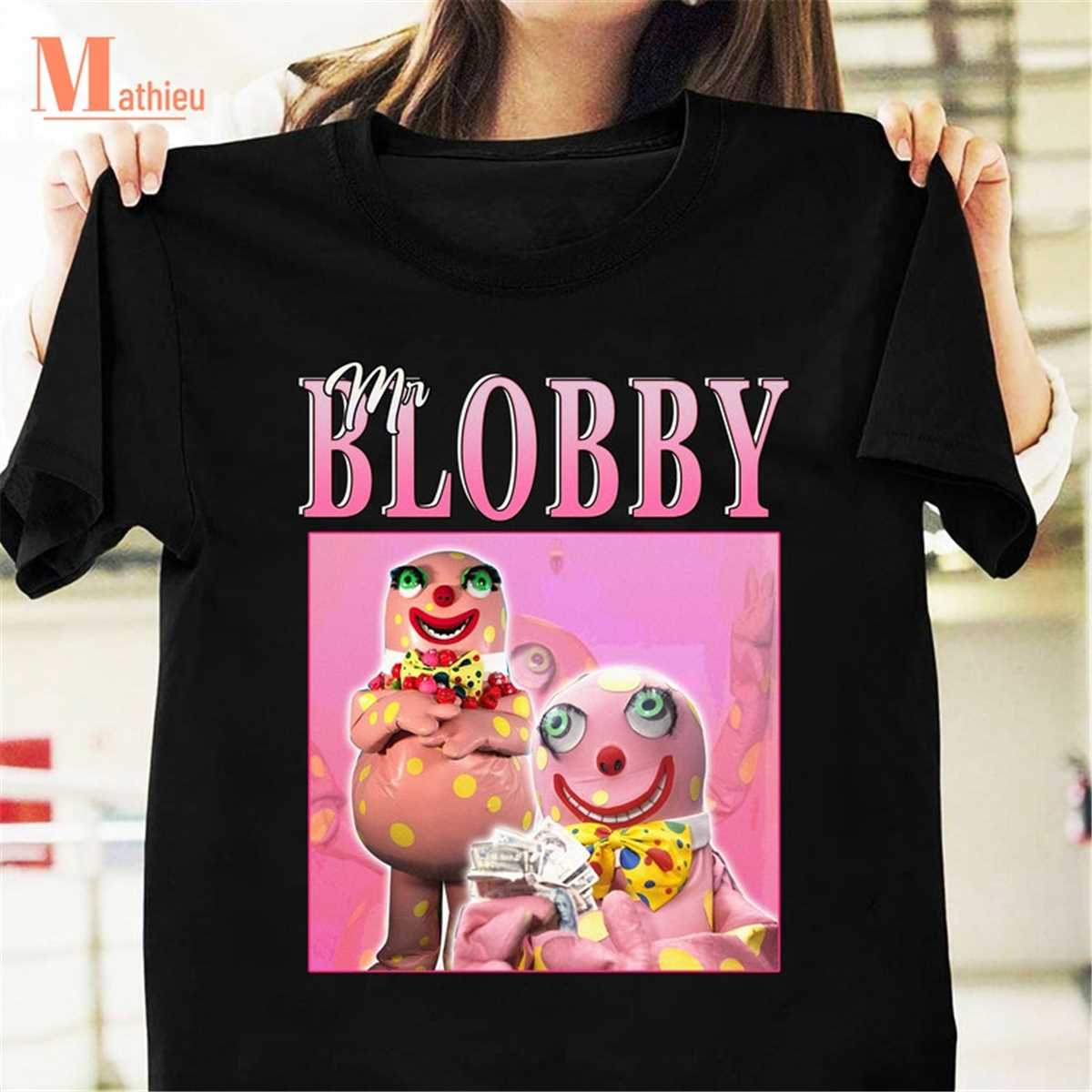 Mr Blobby Homage T-Shirt, Mr Blobby Shirt, BBC One TV Show S | Inspire Uplift