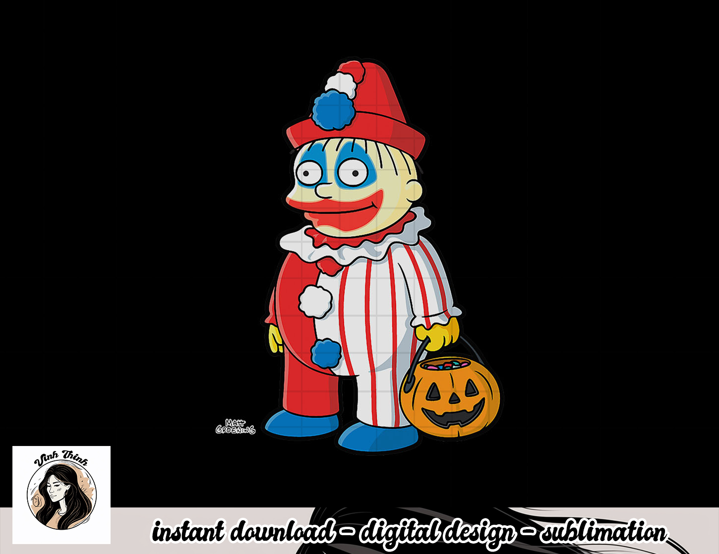 The Simpsons Ralph Clown Treehouse of Horror Halloween png, | Inspire ...