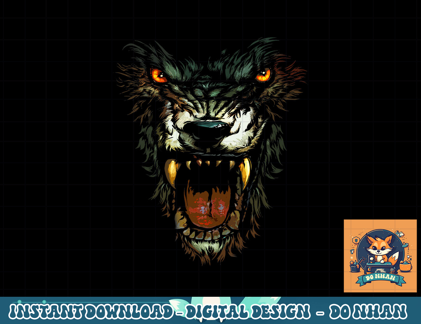 Werewolf Face Lycan Gothic Horror Occult Scary Halloween png - Inspire ...