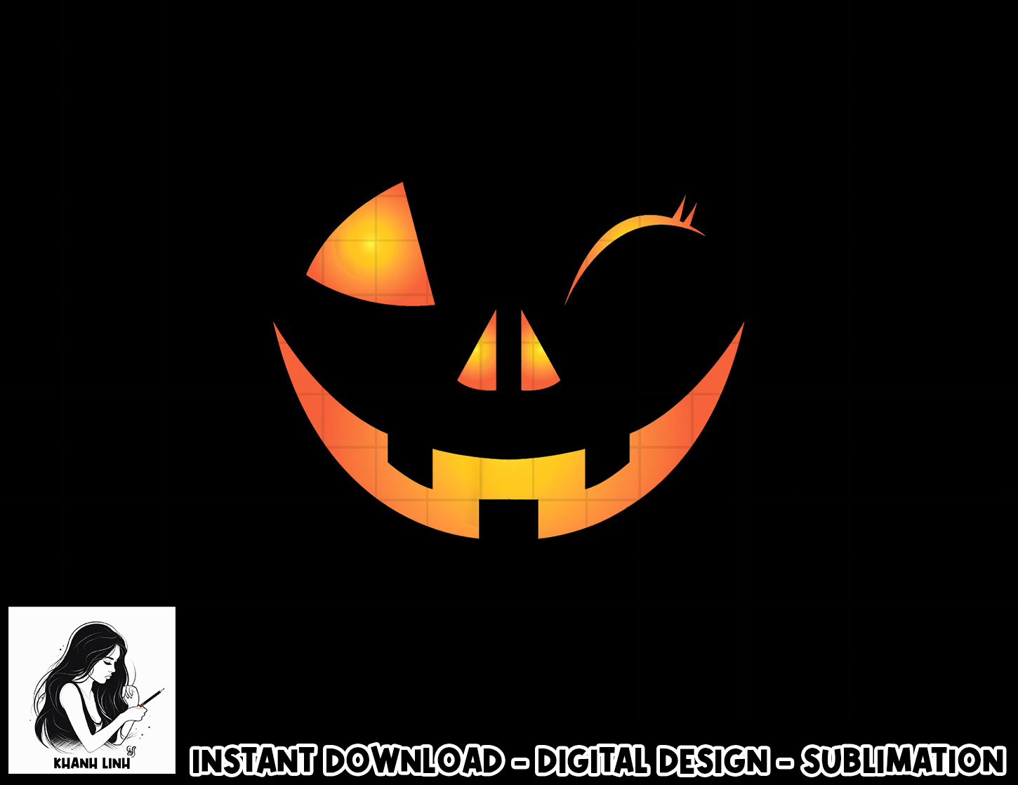 Wink Face Pumpkin Jack O Lantern Costume Cool Halloween Gift | Inspire ...