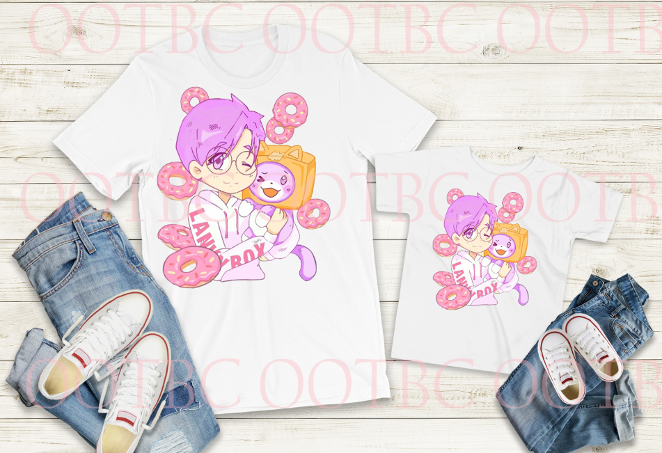 Lankybox Adam hugging foxy SVG and PNG | Inspire Uplift