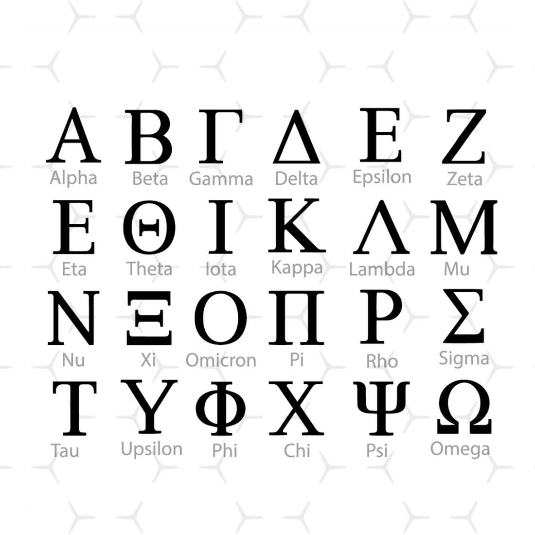 Greek Alphabet SVG, Sorority Letters svg, Greek Letters svg, | Inspire ...