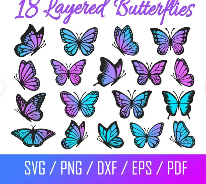 Butterfly SVG, Butterfly Bundle SVG Files, Butterfly SVG Lay | Inspire ...