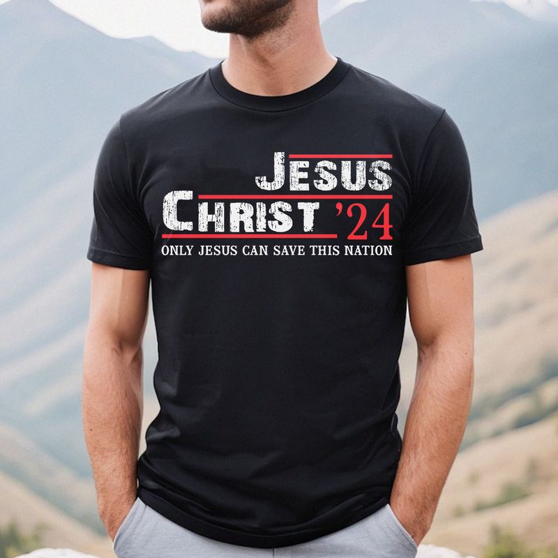 Jesus Christ T Shirt God Christian Short Sleeve Tops Tee Bib | Inspire ...
