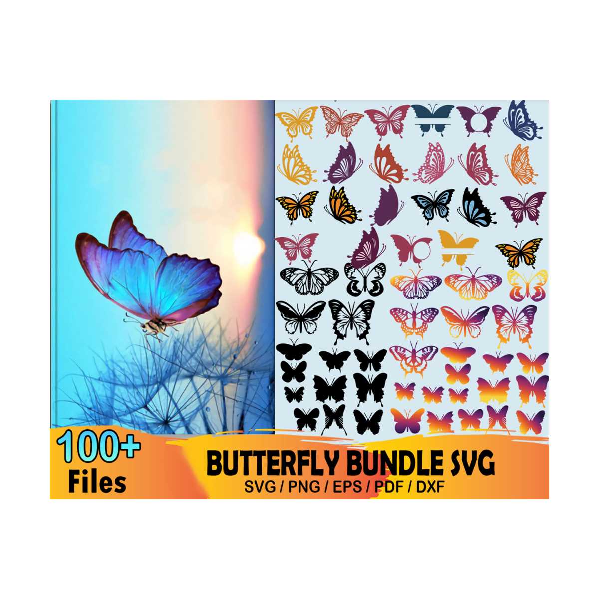 100 Butterfly Svg Bundle, Butterfly Clipart, Butterfly Vecto | Inspire ...