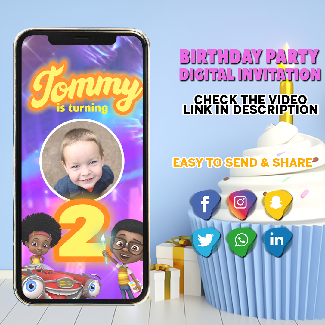 Motown Magic Video Invitation, Birthday Animated Invitation | Inspire ...