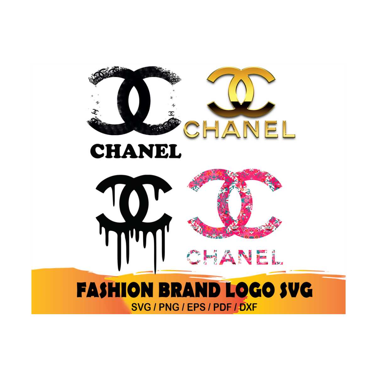 4 Chanel Bundle Svg, Chanel Logo Svg, Chanel Clipart | Inspire Uplift